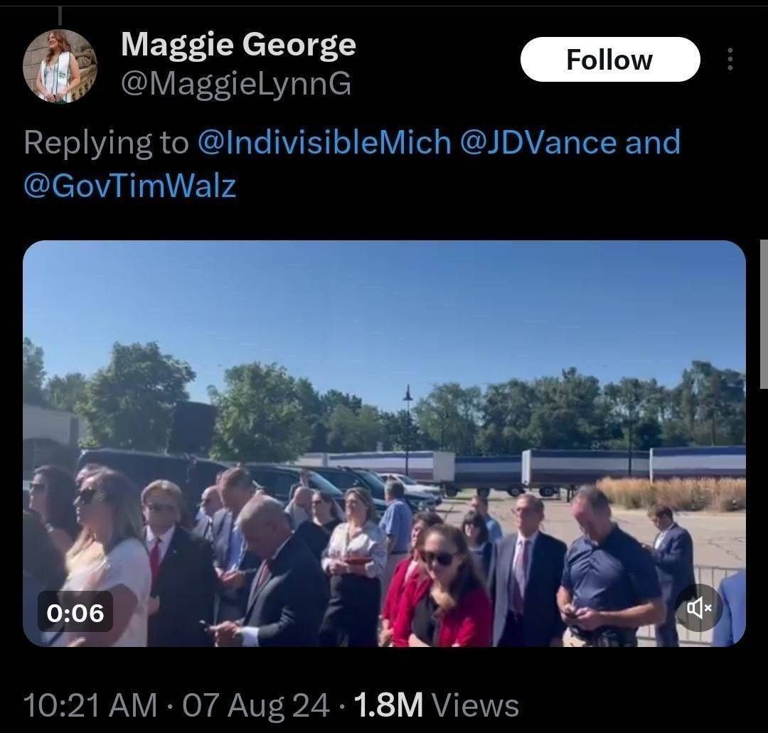 Love to see this turnout at Vance's rally! You can... | Fishbowl