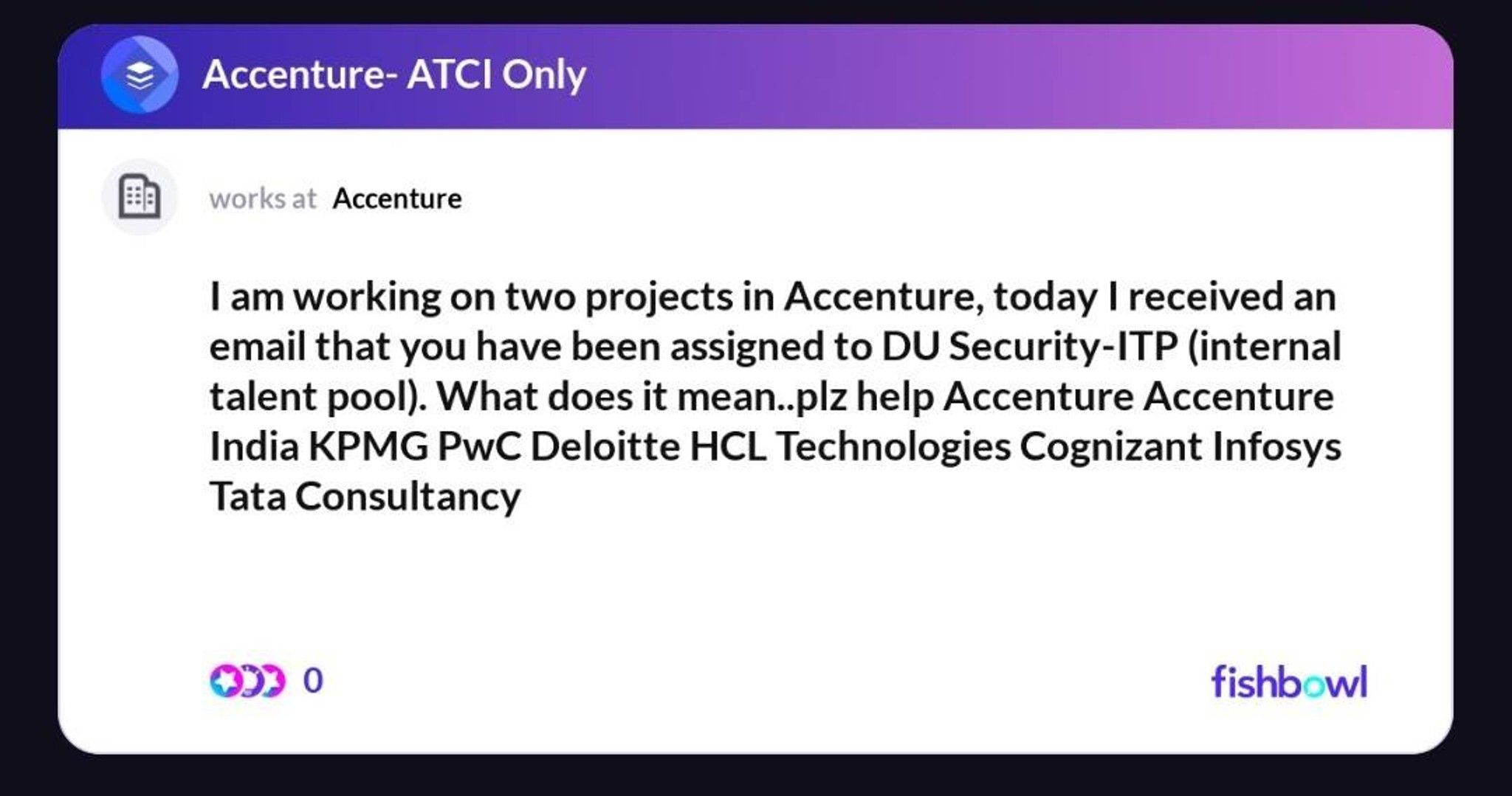 Accenture AI bowl | Glassdoor Forum