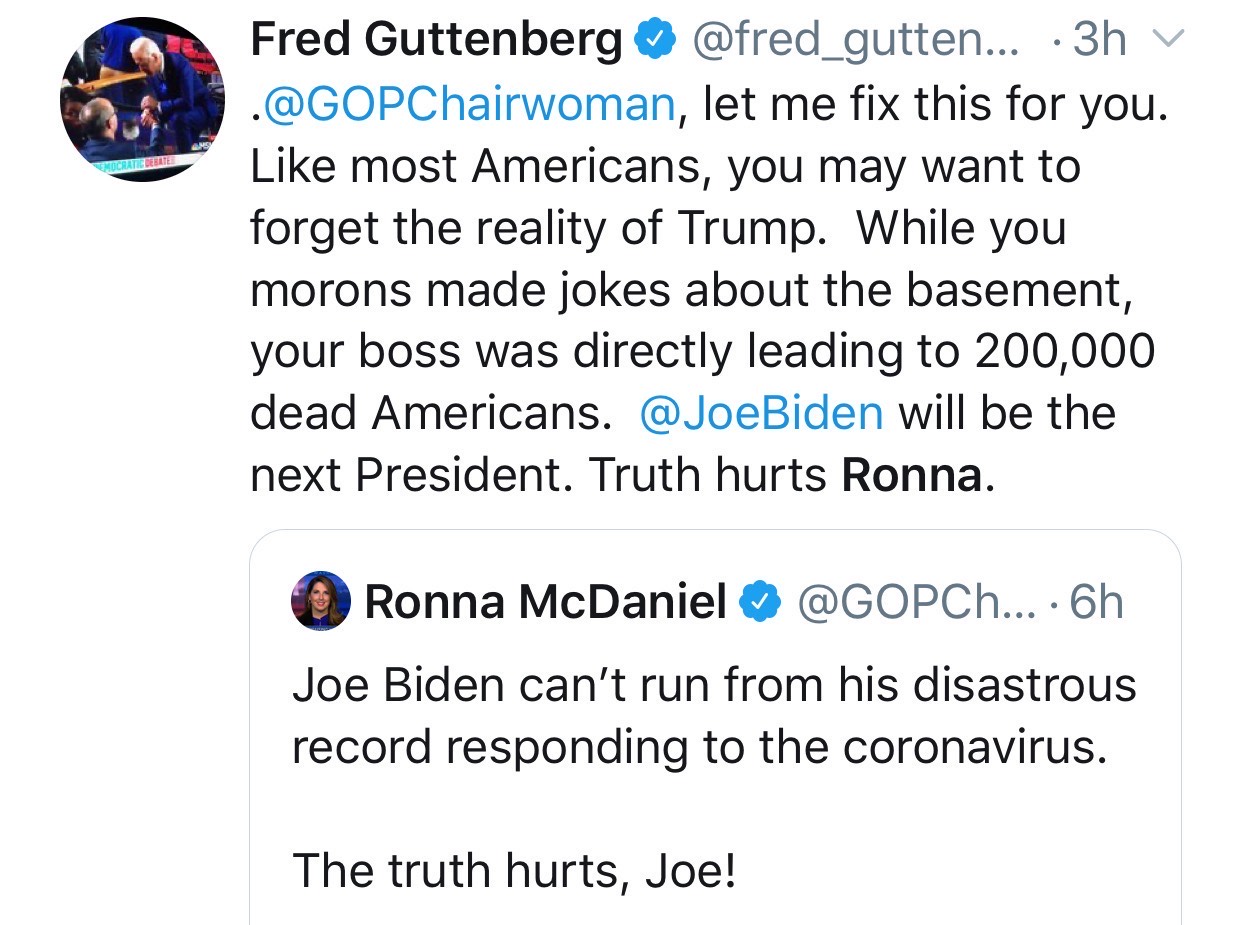 Is Ronna McDaniel (GOP Chairwoman) on the same go... | Fishbowl