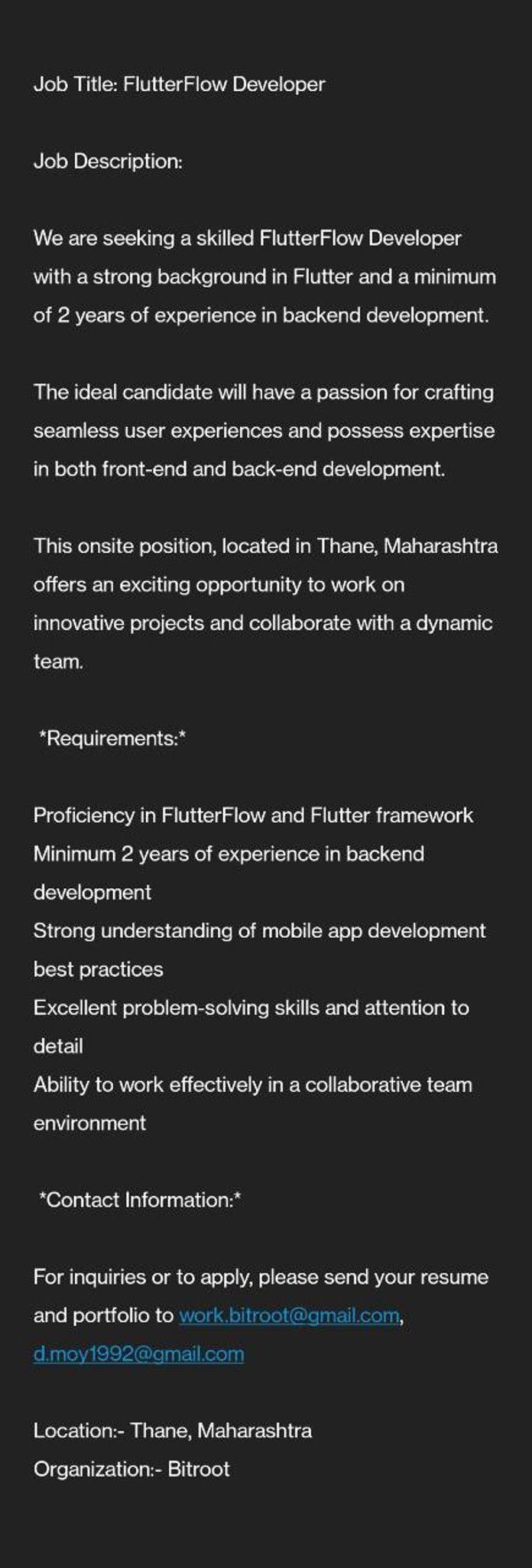 Flutter Professionals bowl | Glassdoor Forum
