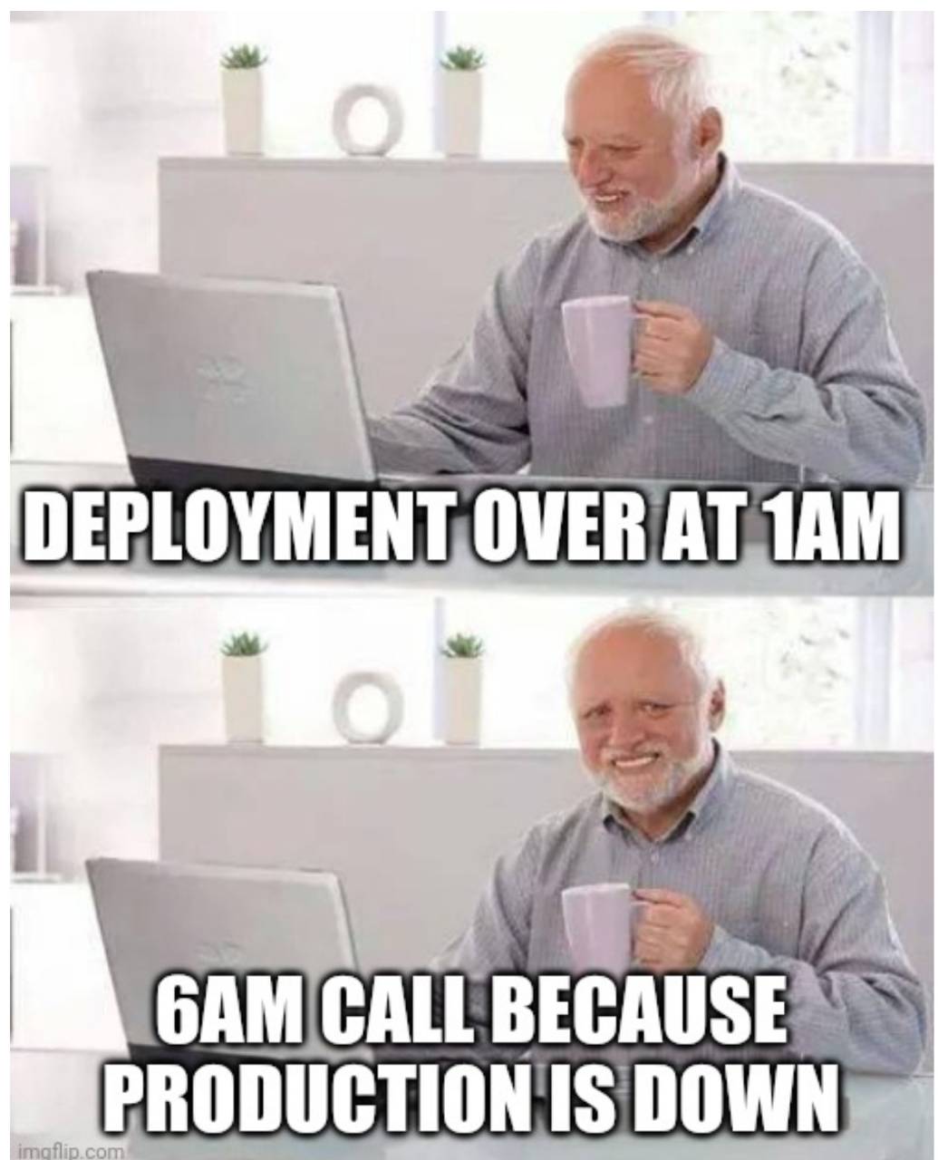 I’m staying up late helping my team with a deploym... | Fishbowl