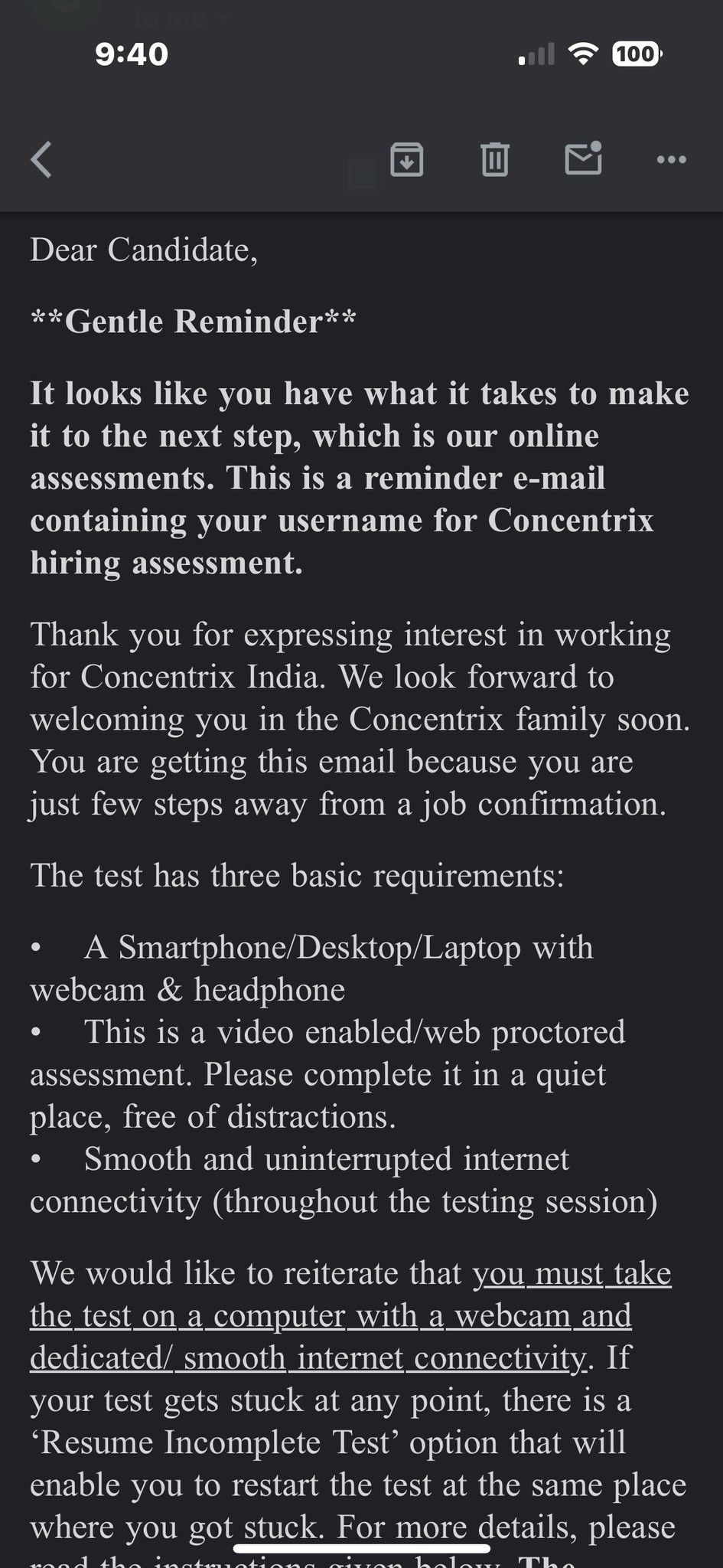 Anyone know if this is real? I applied with Concentrix then completed ...