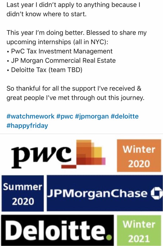 Why are people announcing their internships on Lin... | Fishbowl