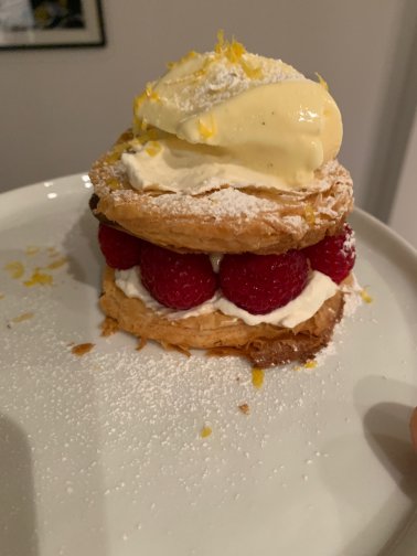 Millefeuille “ispahan” - storebought puff pastry (lazy here), homemade ...