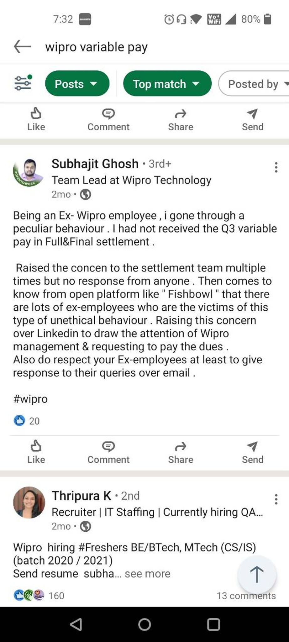 Hi Fishes, Anyone left Wipro recently (after Jan-... | Fishbowl