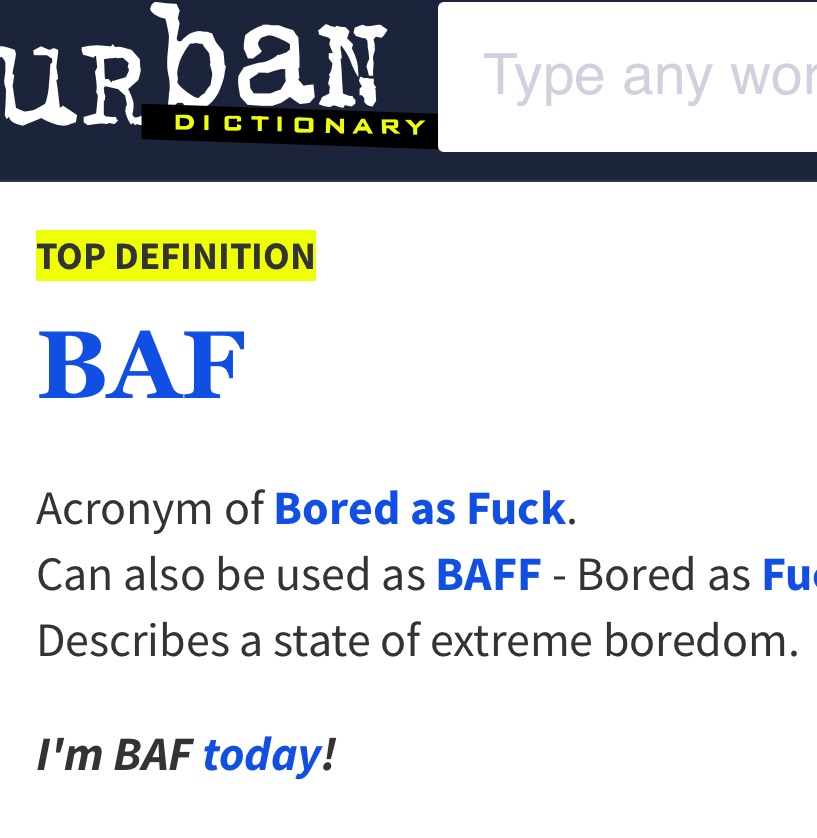 What does BAF mean on the back of my watch band? I... | Fishbowl