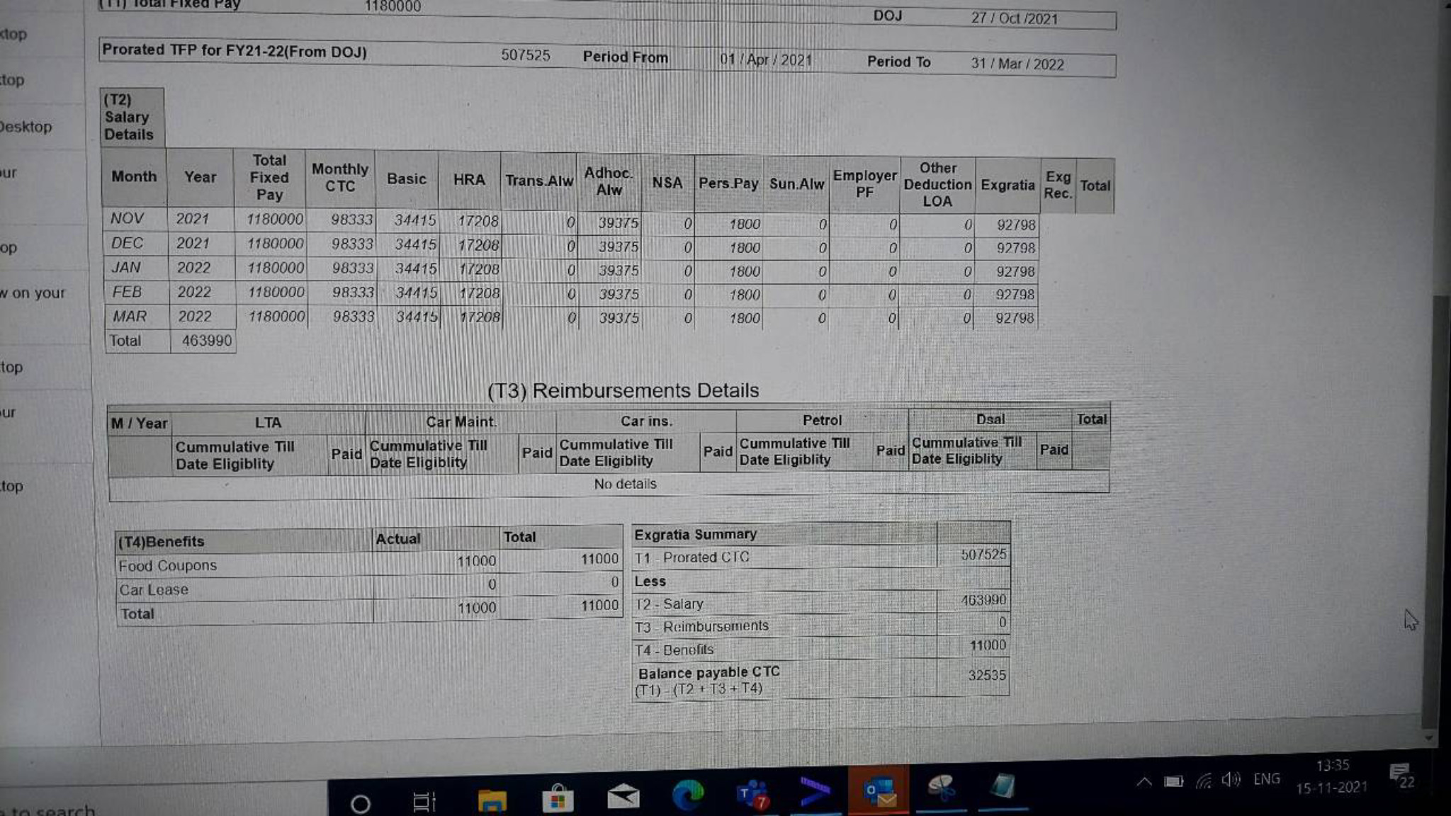 Can anyone please tell me as per the monthly CTC h... | Fishbowl