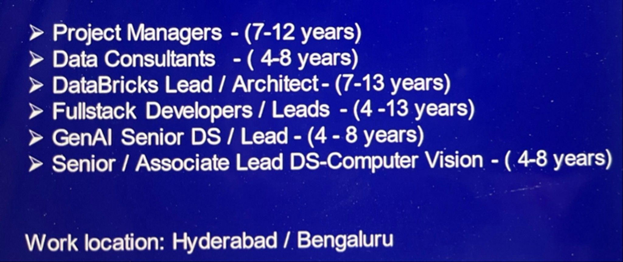 Hello all, there are multiple openings in Gramener... | Fishbowl