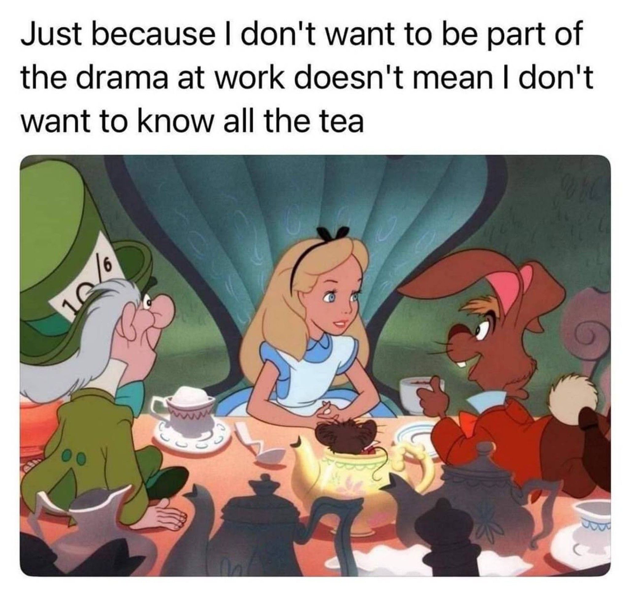 Does your workplace have a lot of drama (either pr... | Fishbowl