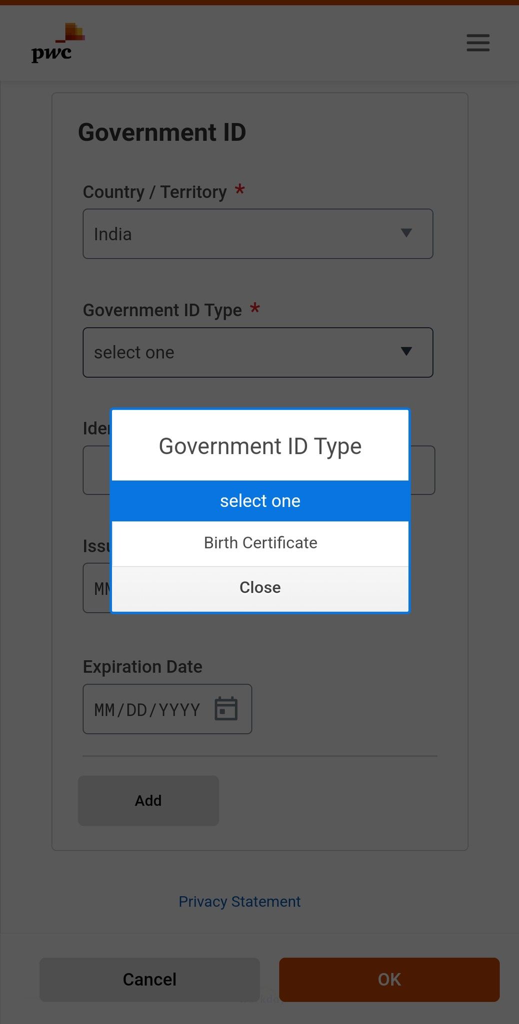Hi everyone, Is birth certificate mandatory as Govt ID while applying ...