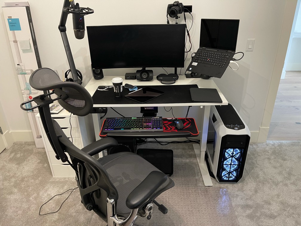 What does your work setup look like? Do you have m... | Fishbowl