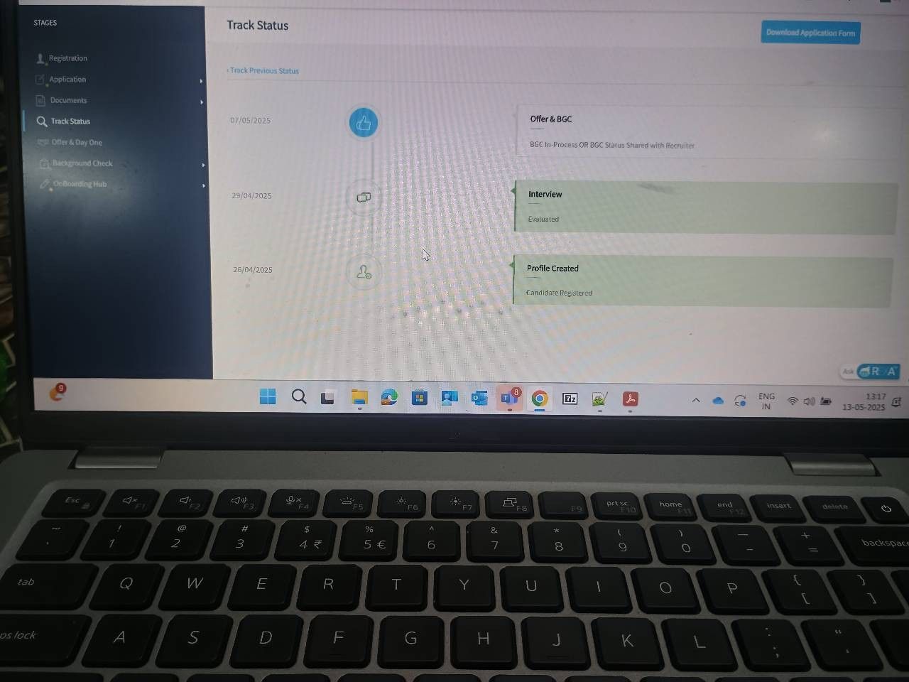I have a question regarding Background check in tcs. In ibegin portal I ...