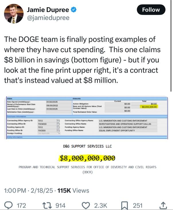 I don’t get why people are mad about DOGE cutting so many jobs. If the ...