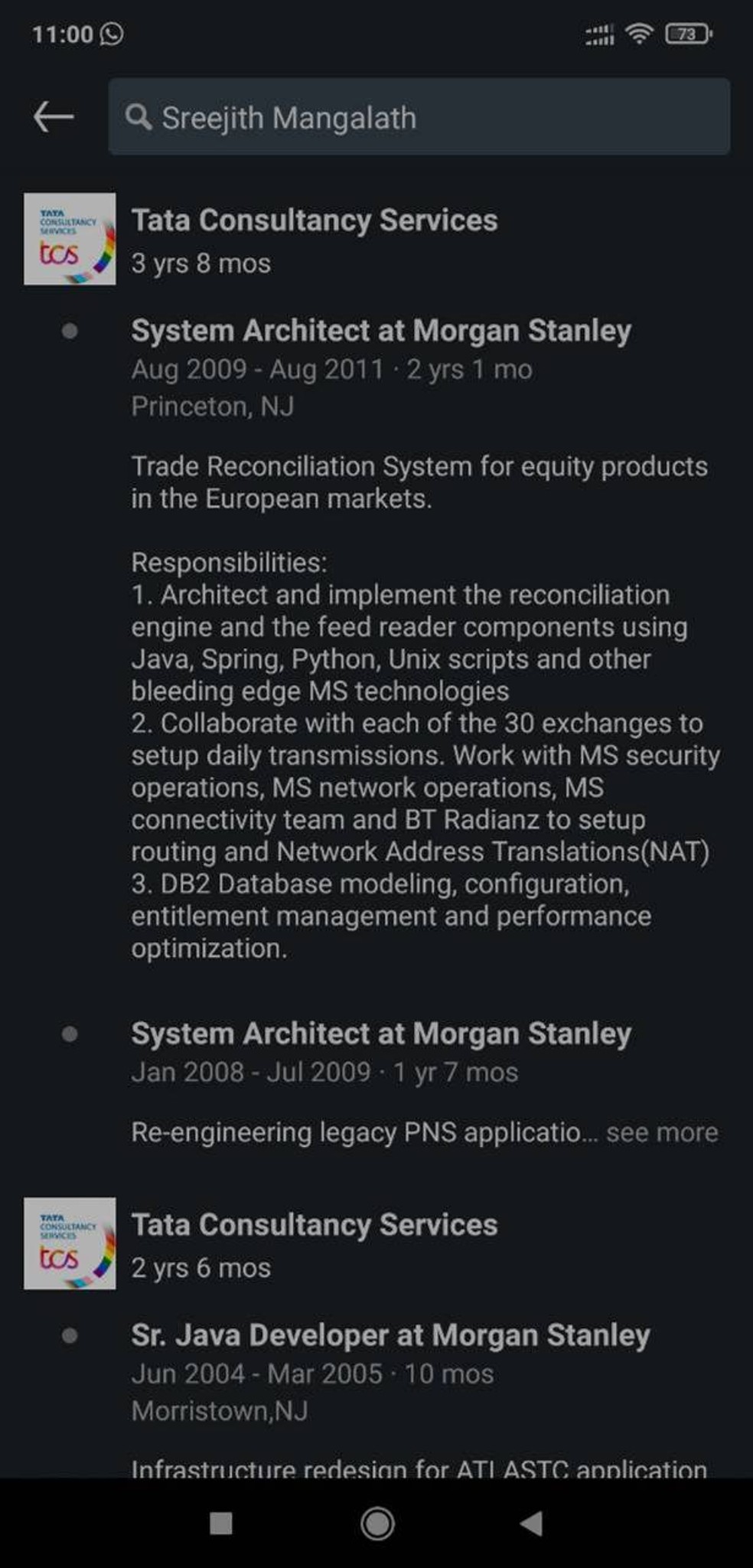 How does this guy rejoined tcs after 3 years? Doe... | Fishbowl