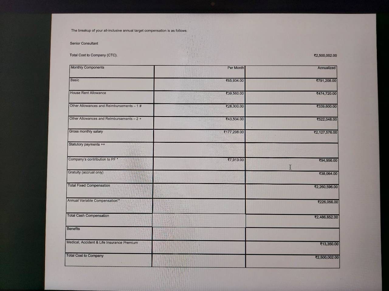 What is flexi basket allowance in HCL and is it paid monthly if we show ...