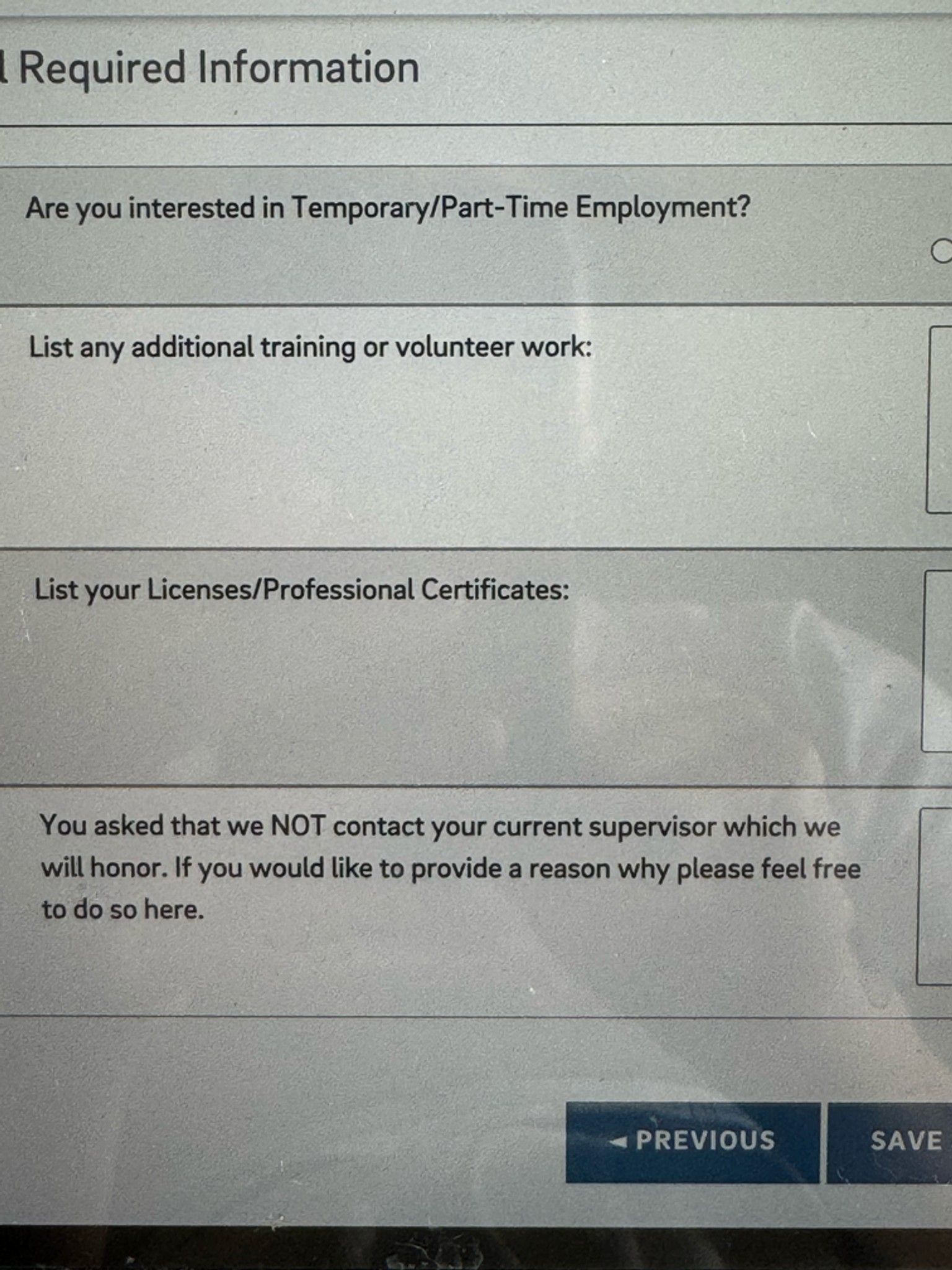 Applying for a jobs and certainly don’t want my current employer to ...