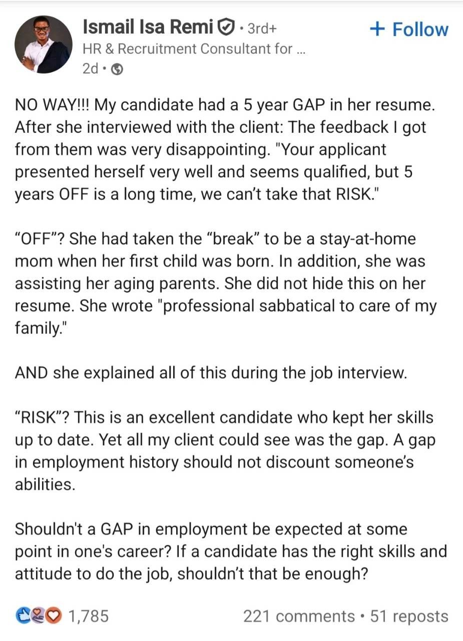 The cringe is not the actual post but what the post is about. Is a 5 ...