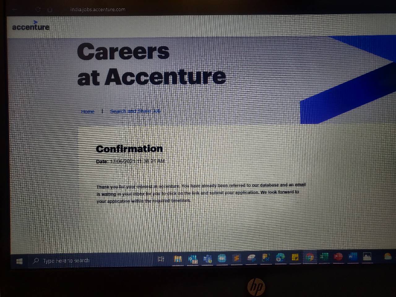 I'm trying to apply for a new role in Accenture wi... | Fishbowl