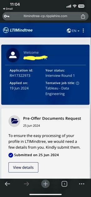 LTIMindtree bowl | Glassdoor Forum