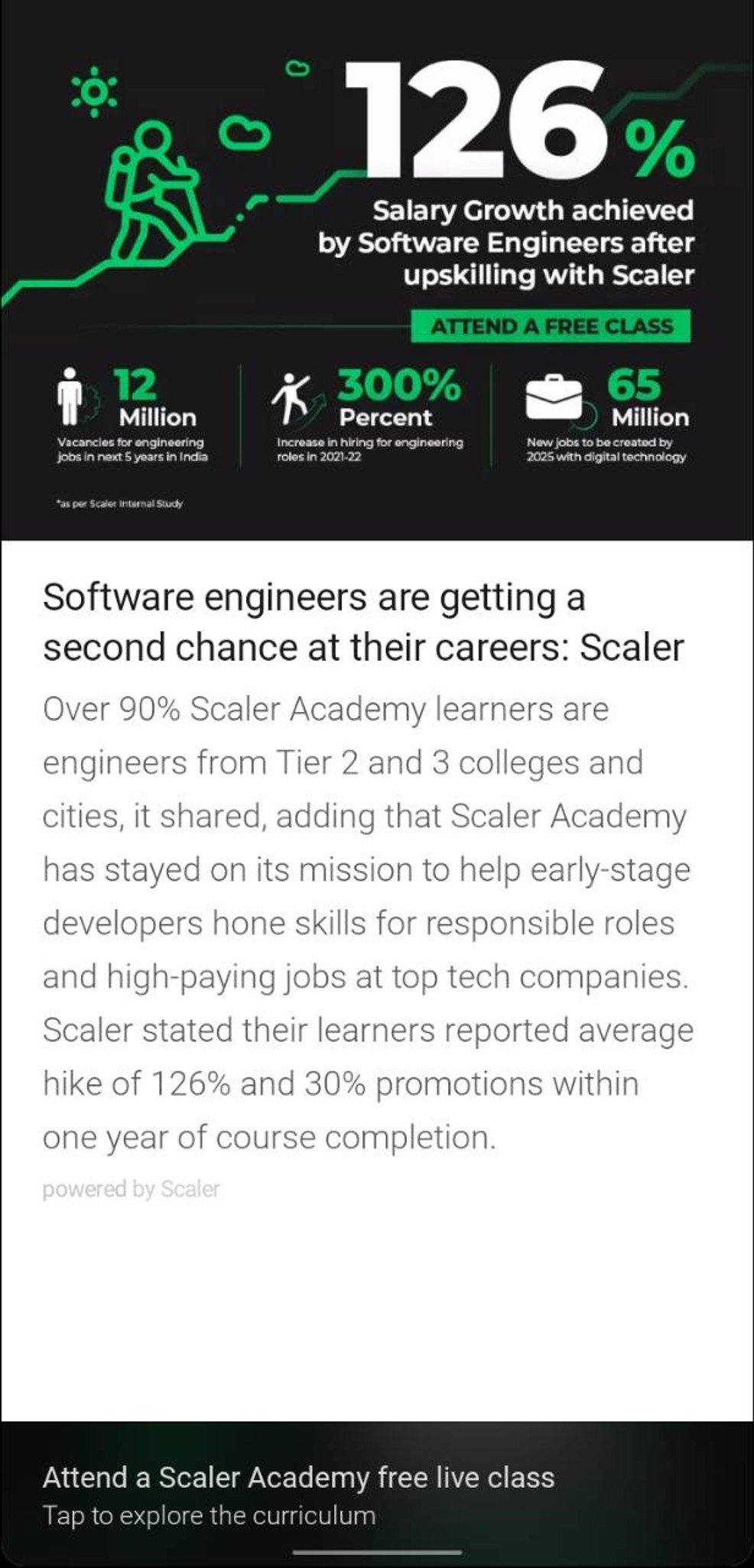 Scaler academy ads are getting out of hands now 💀 | Glassdoor Forum
