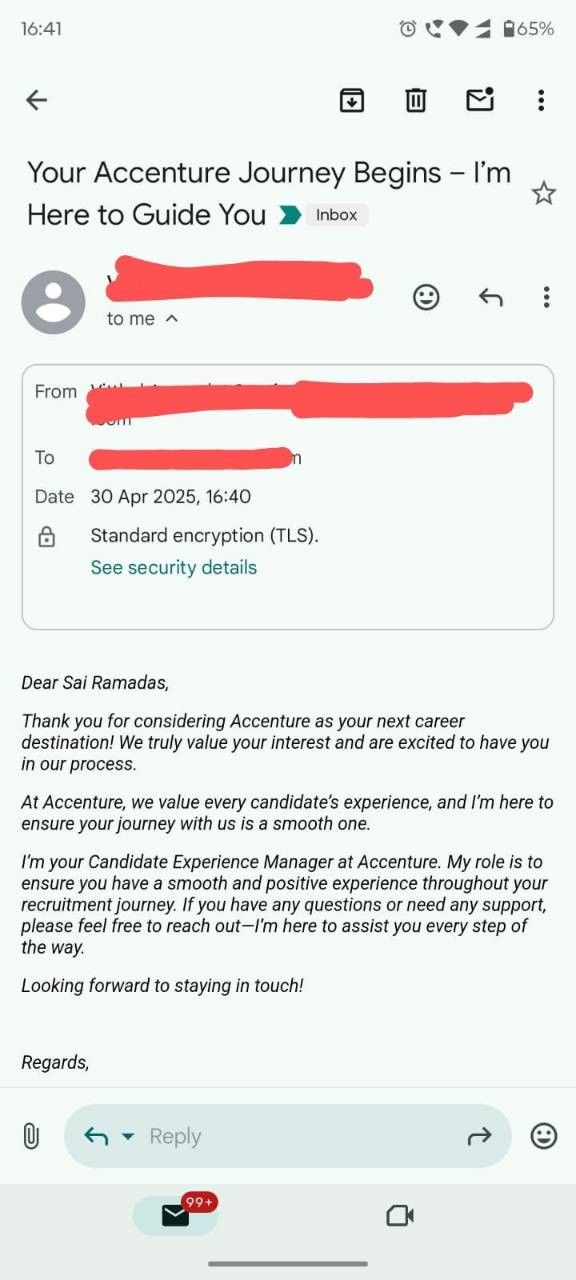 After uploading the PAN and pay slip on the Accenture portal, my ...