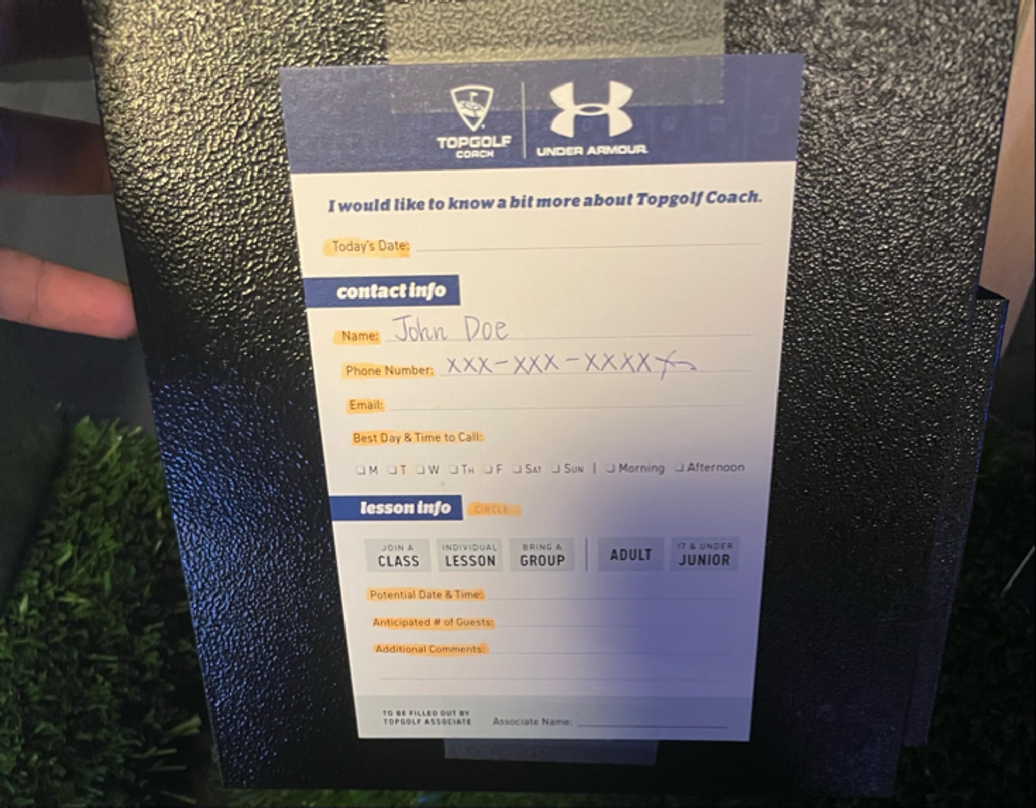 Why are all the name examples John Doe? I see him... | Fishbowl