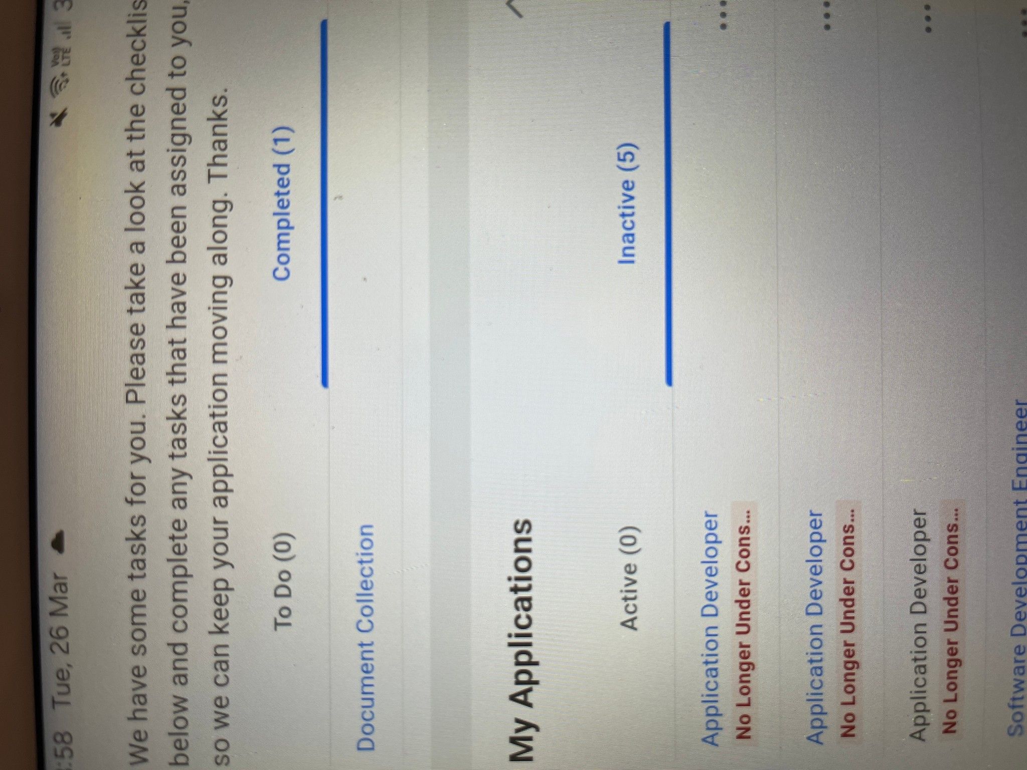 The first application is my current job application in which I got a ...