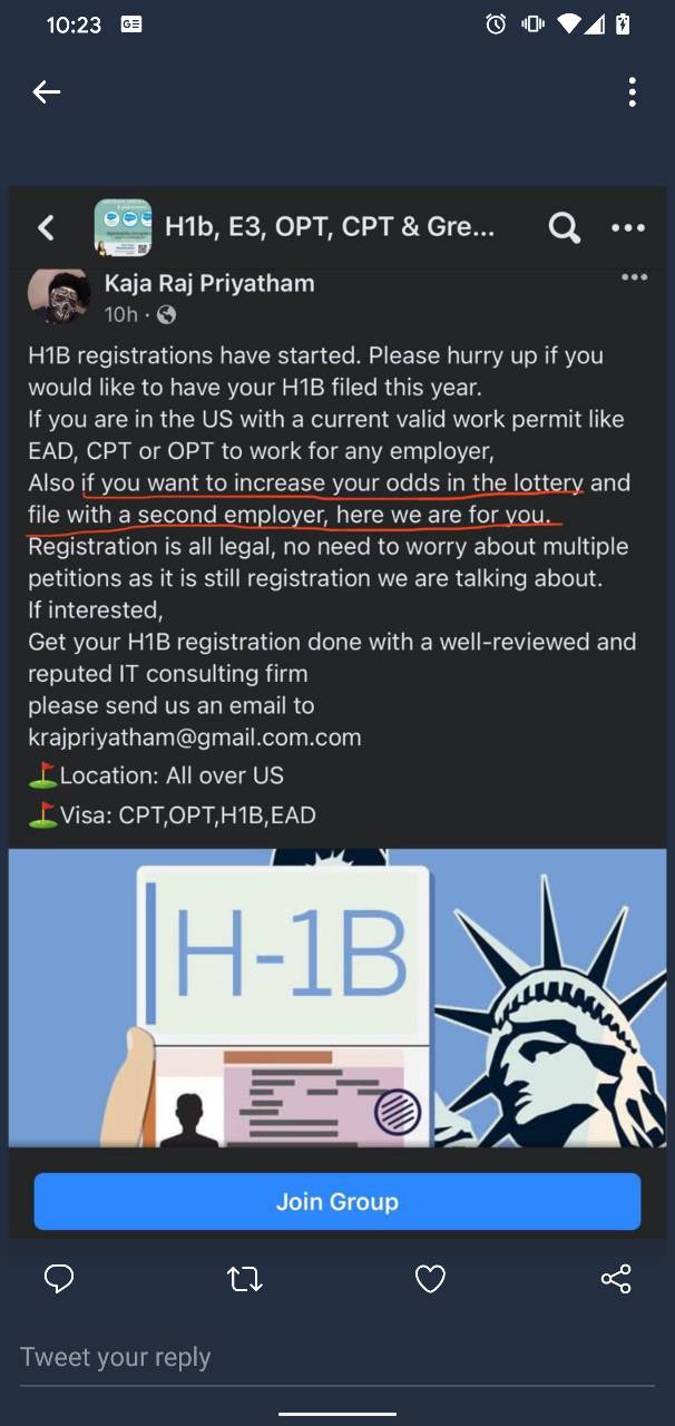 Let’s comment on uscis Twitter for h1b abuse and f... | Fishbowl