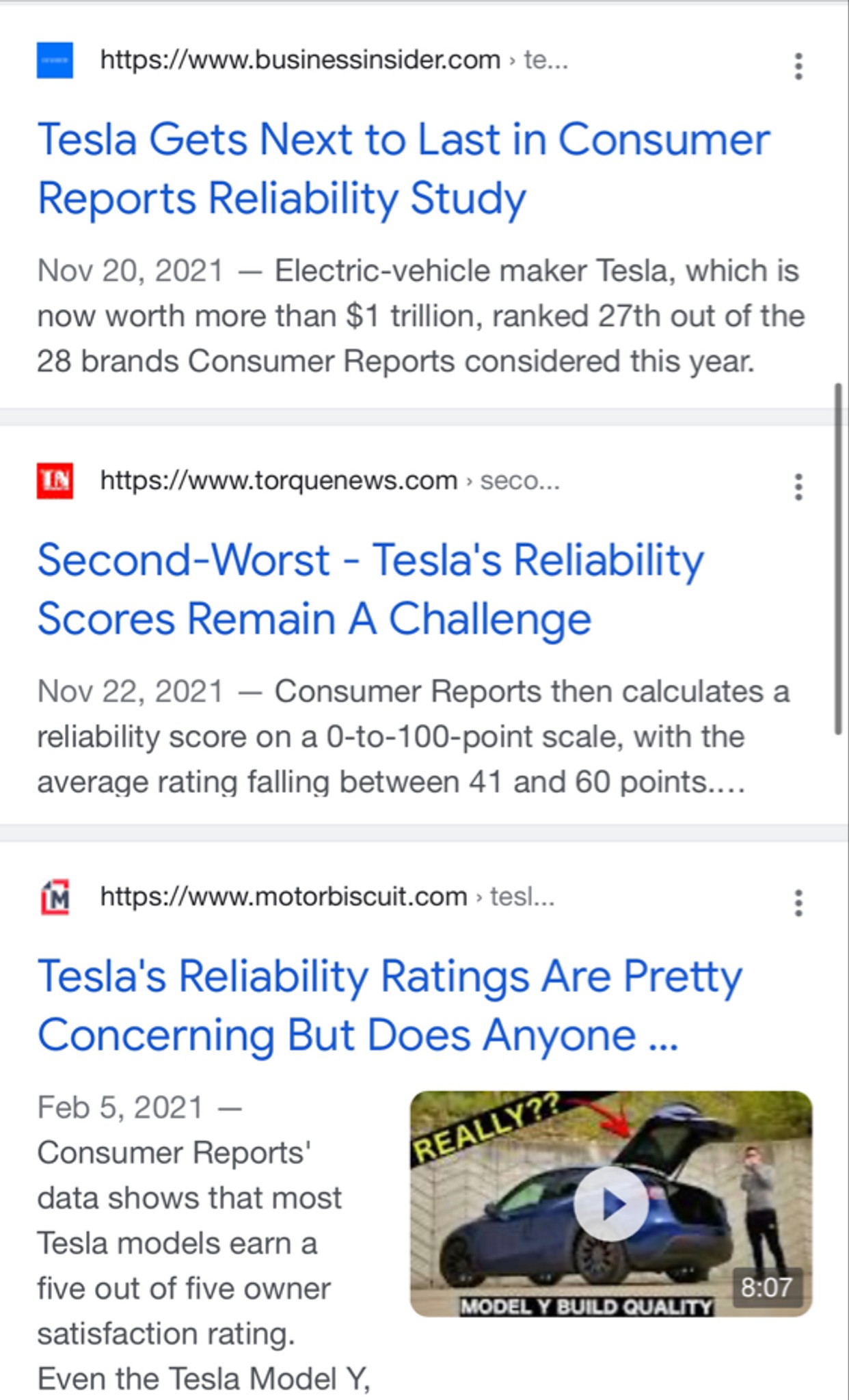 Are tesla’s really worth the cost? Are they reliab... | Fishbowl