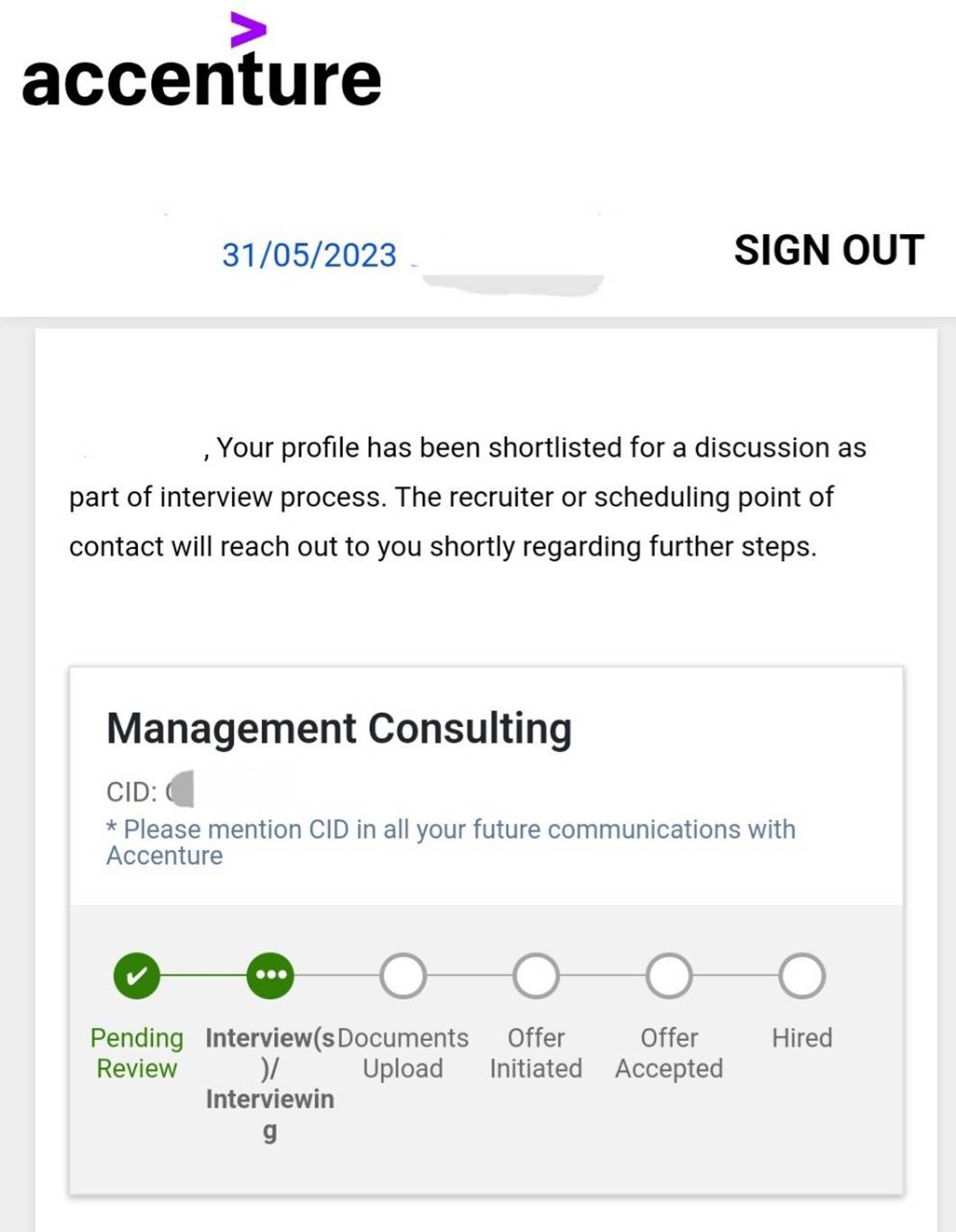 Hi Fishes of Accenture Capability Network, Wanted to check if it's fair ...