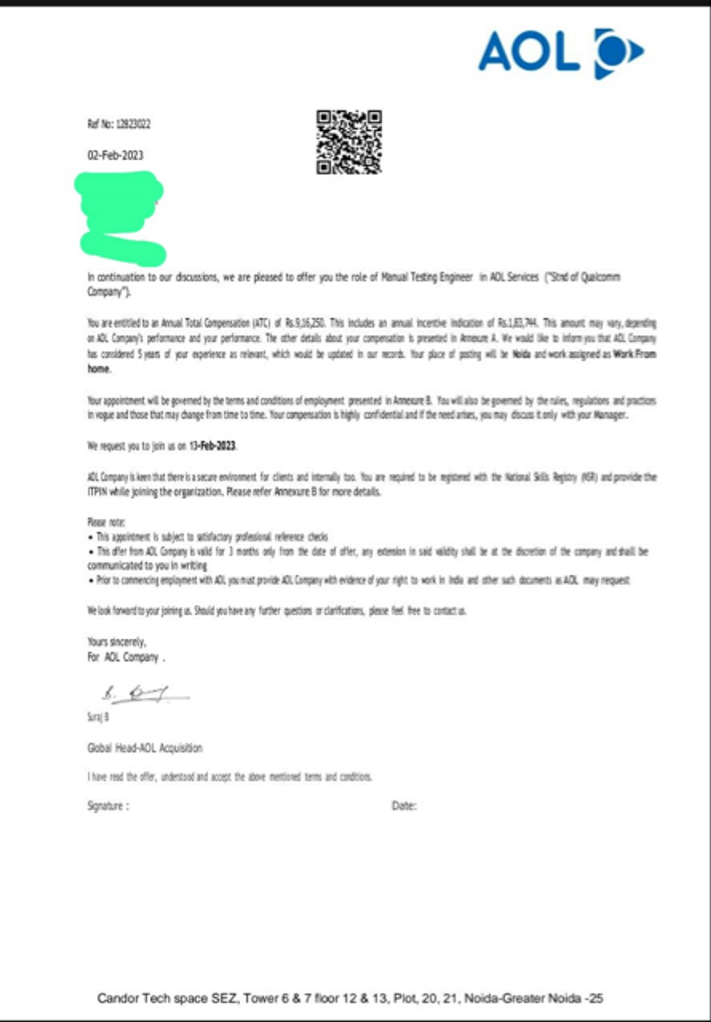 Hi Guys, Yesterday I have received Qualcomm offer ... | Fishbowl