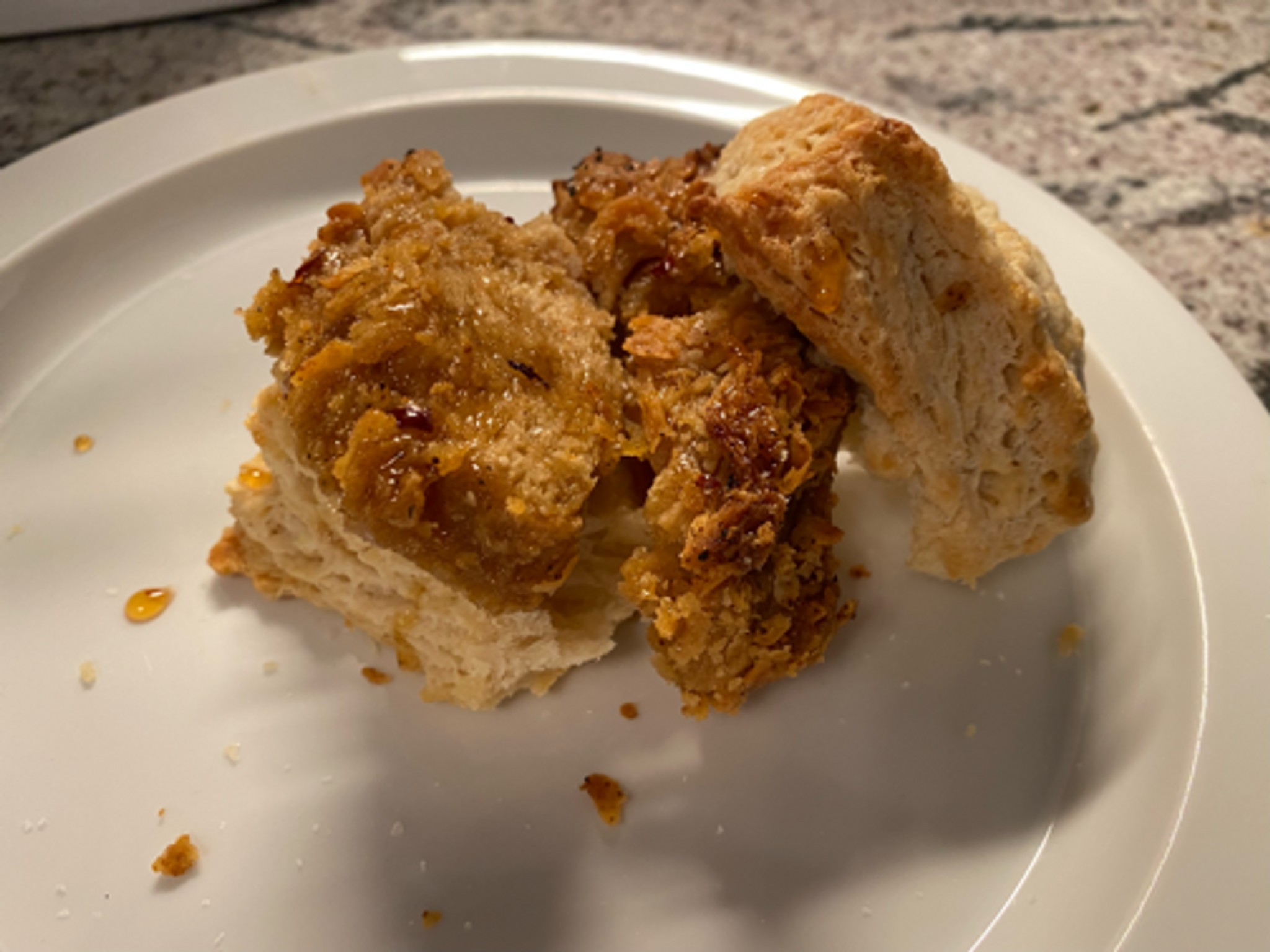 Snow day lunch - Atlas Monroe vegan chicken, biscu... | Fishbowl