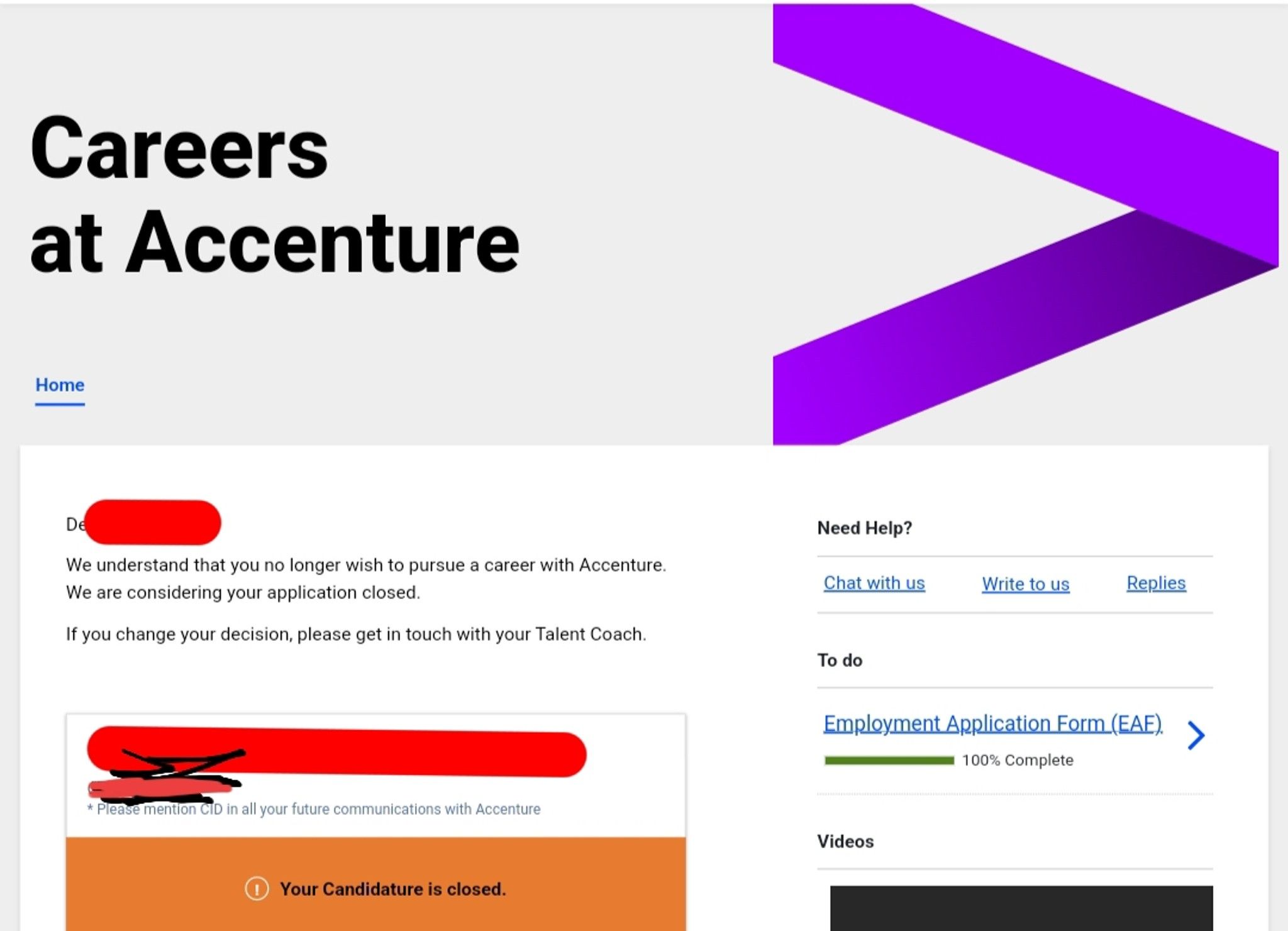 I got offer letter from Accenture and after that I have decided to join ...