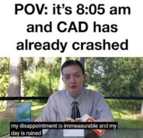 this meme isn't even dramatic, its the truth. CAD,... | Fishbowl