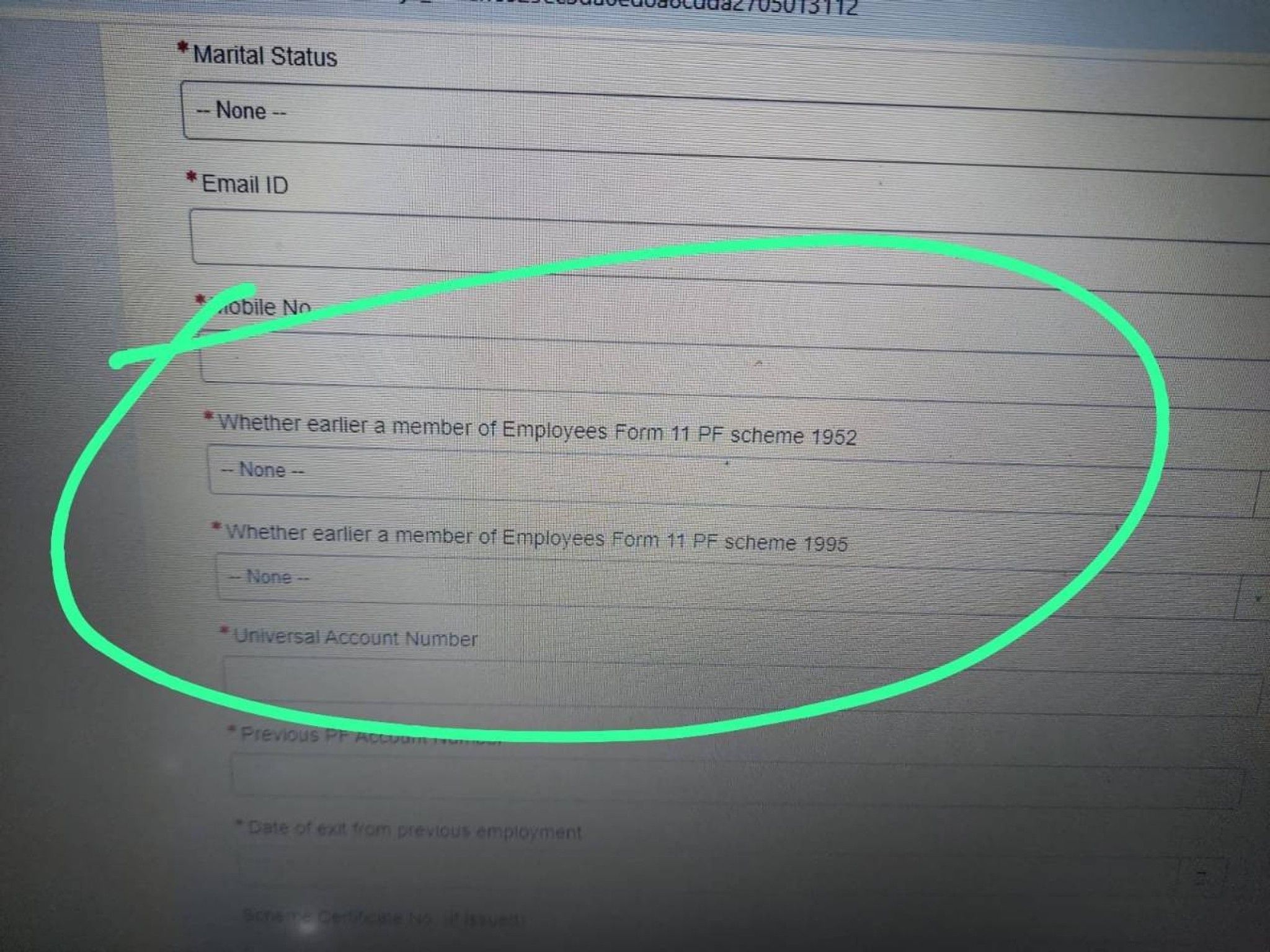 Any one knows what to select here? How to find out if my UAN member of ...