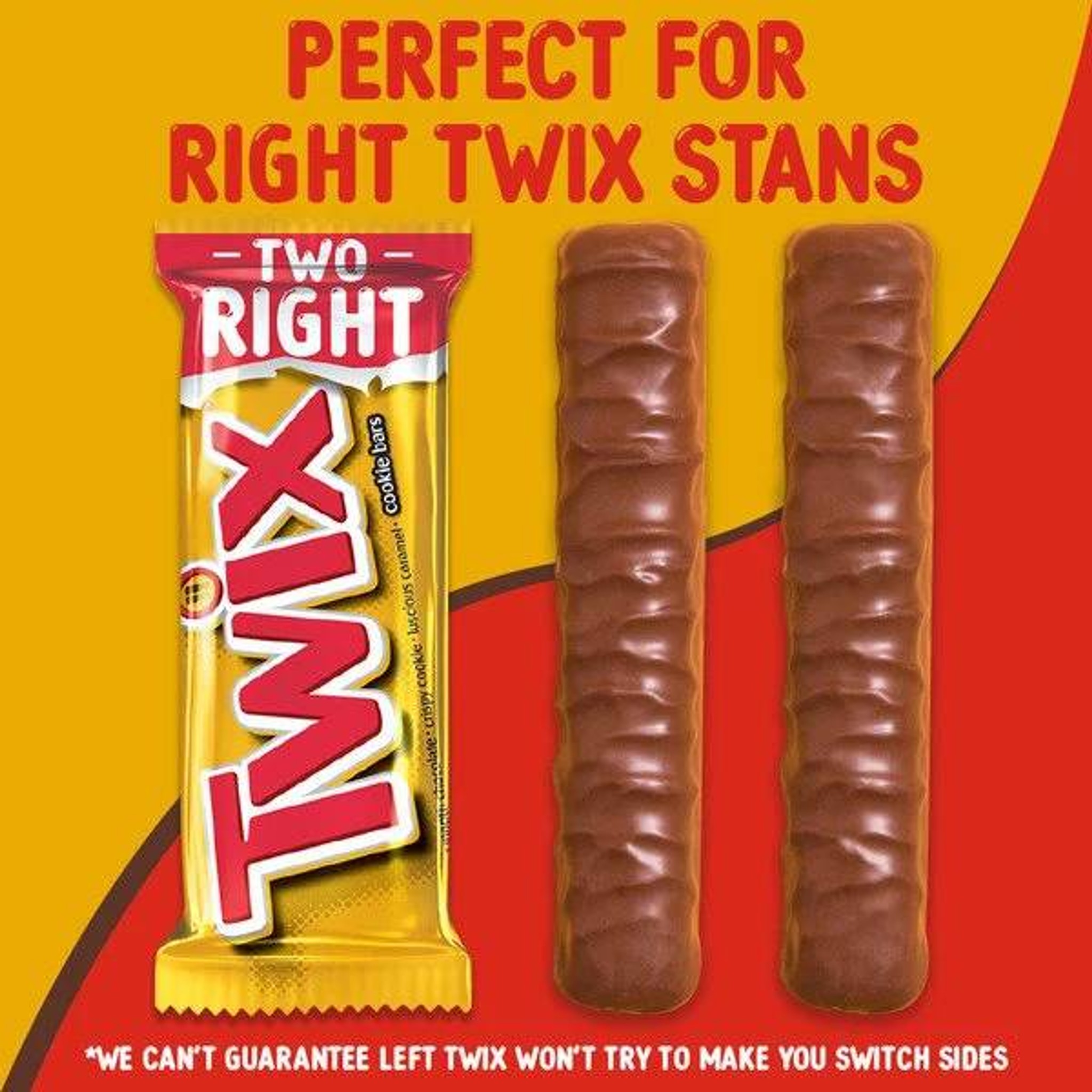 What's the intent behind the right vs. left Twix p... | Fishbowl