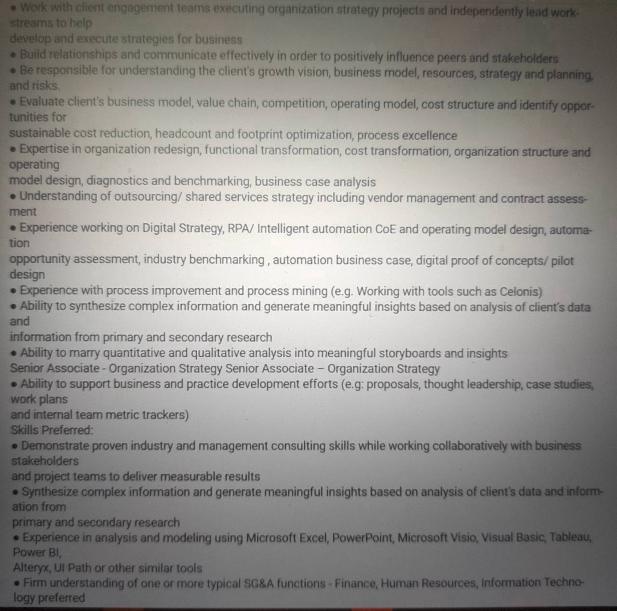 Openings in PwC AC for Organization Strategy Role.... | Fishbowl