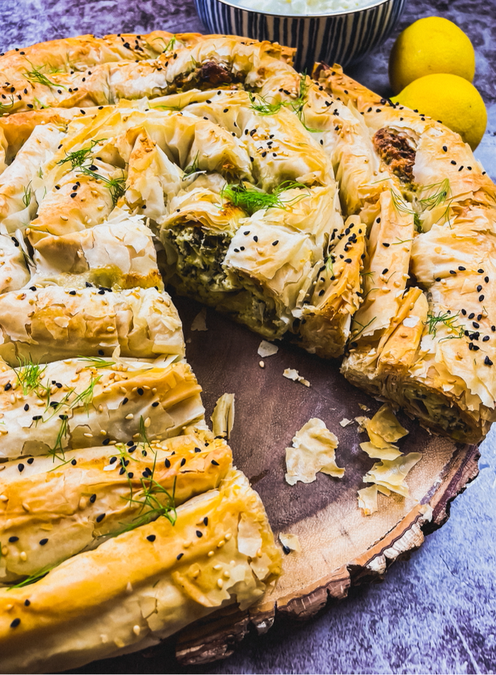 Tiropita Strifti: Greek Four Cheese & Spinach Phy... | Fishbowl