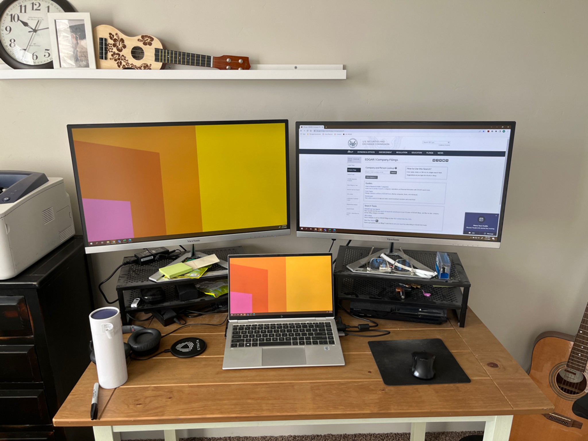 Can I see your two monitor & laptop set ups? Tryi... | Fishbowl