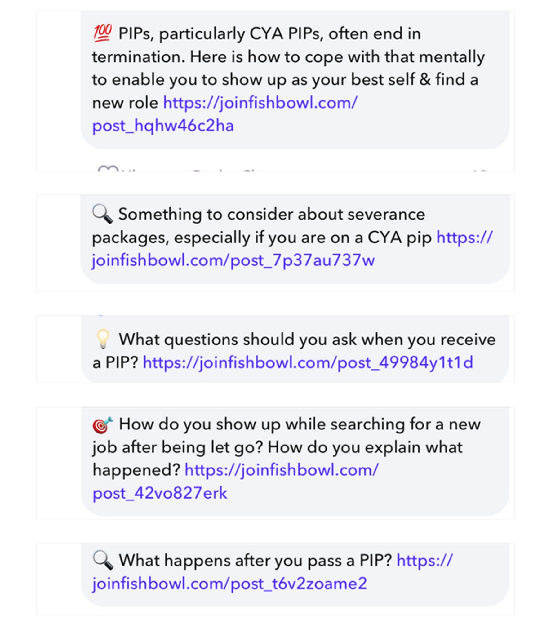 If you are on a PIP or suspect you will be… If you... | Fishbowl