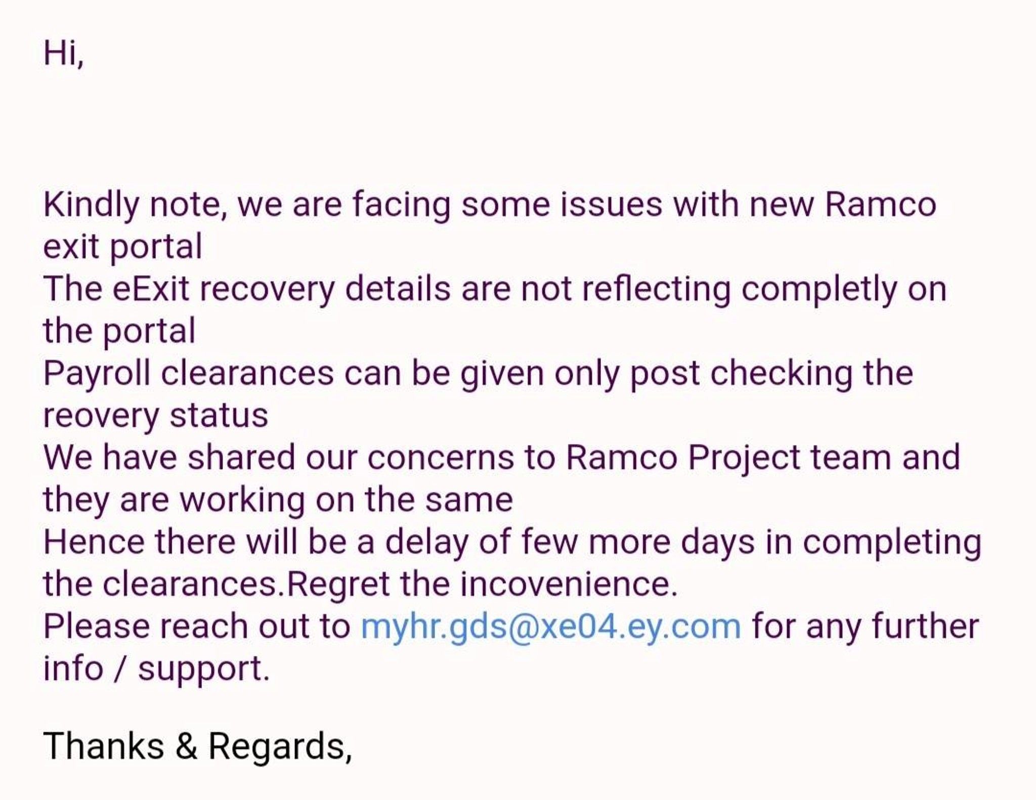 Hi all, I left EY last month and i haven't yet received my fnf and ...