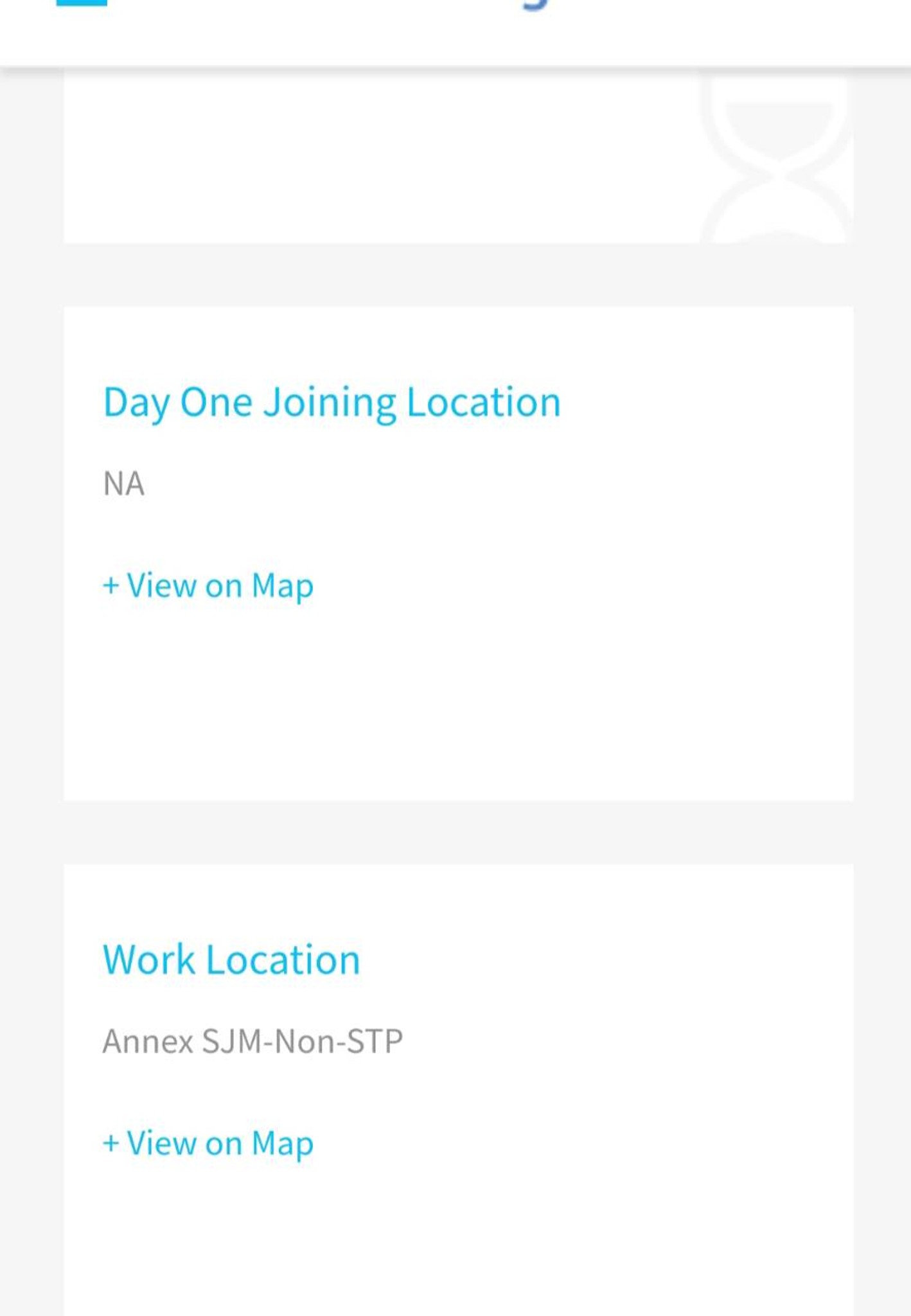 My work location mentioned as Annex SJM-Non STP ,B... | Fishbowl