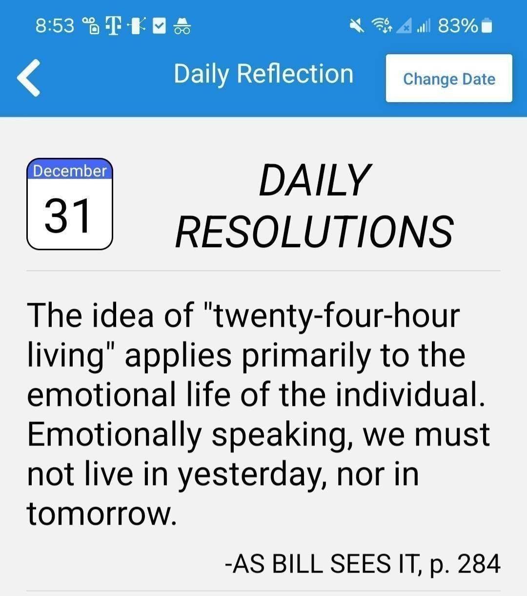 I love the 12/31 daily Reflection. I put this phil... | Fishbowl