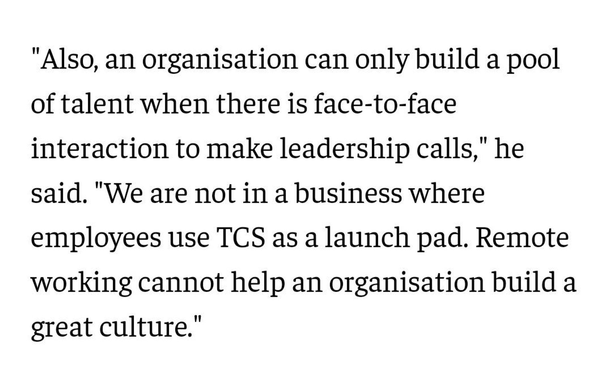 TCS Final call for RTO https://m.economictimes.co... | Fishbowl