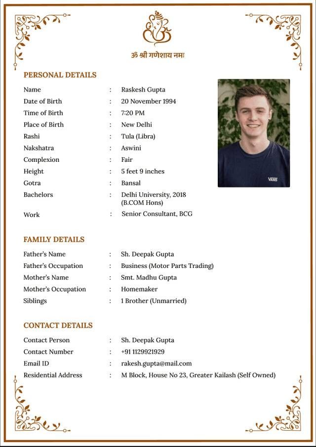 Just posted a demo of a biodata template – neat, modern, and ready to ...