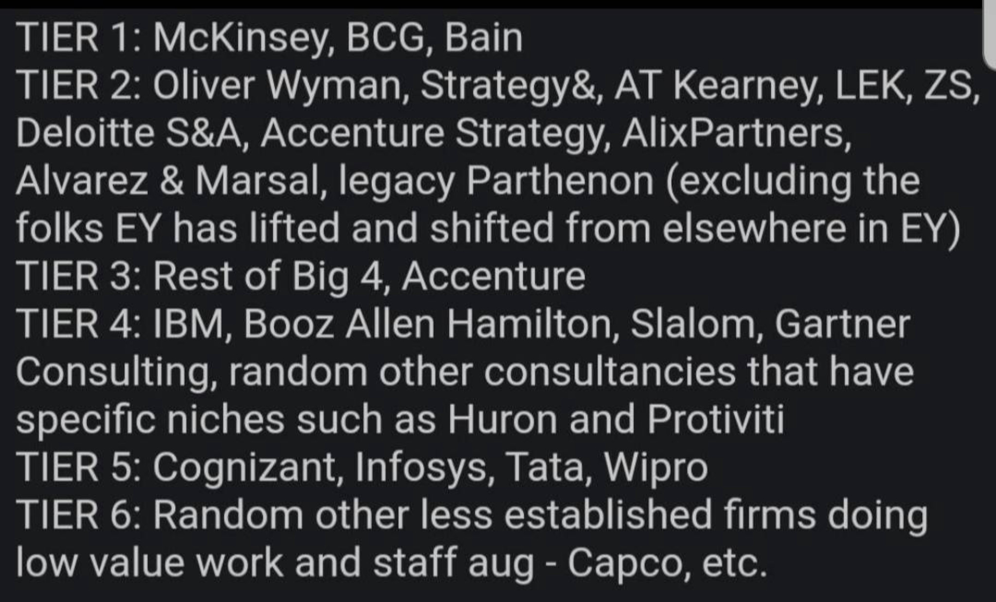 Top 10 most prestigious consulting firms ranked? | Fishbowl