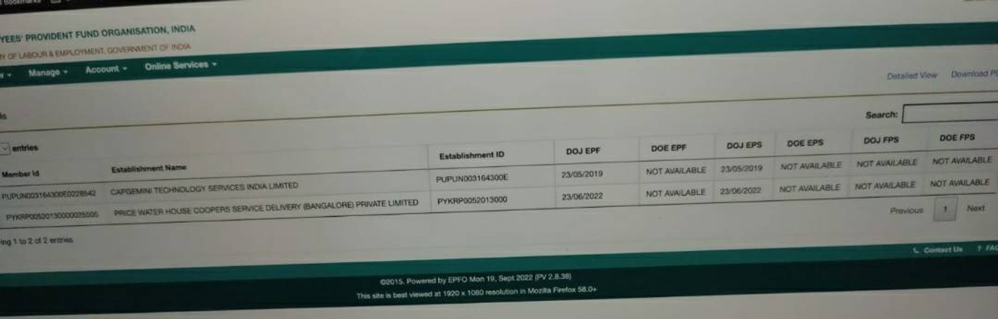 I have issue in transferring pf account toy new company, anyone having ...