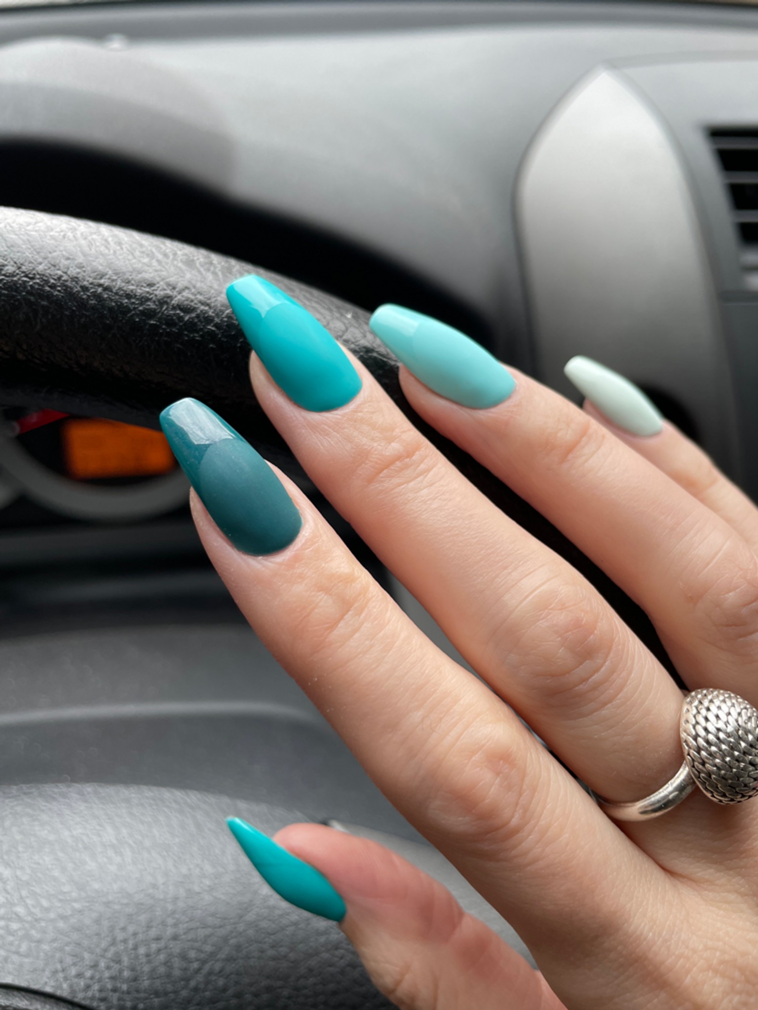 Thoughts on longer acrylic nails with a fun design... | Fishbowl