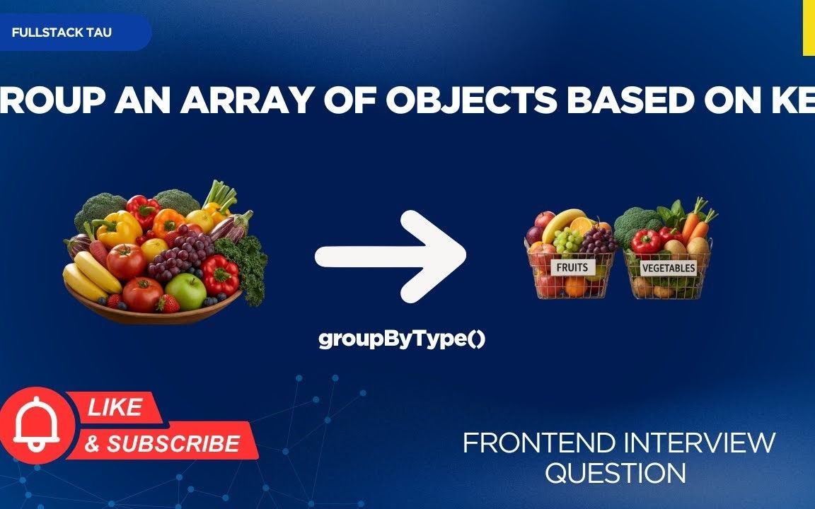 How to group an array of objects by key? A super c... | Fishbowl