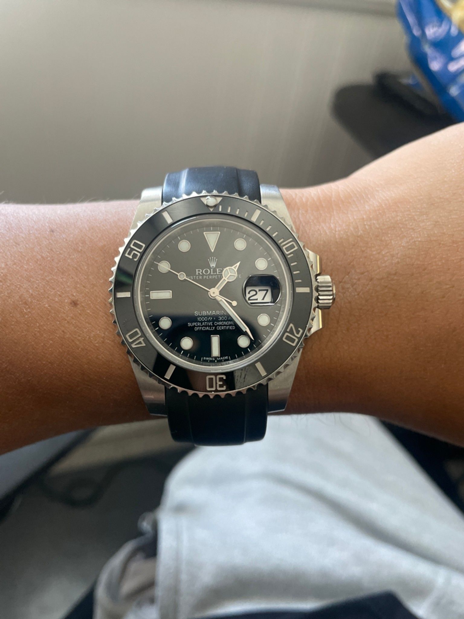 What’s everyone wearing today? I decided to try the bb58’s leather band ...